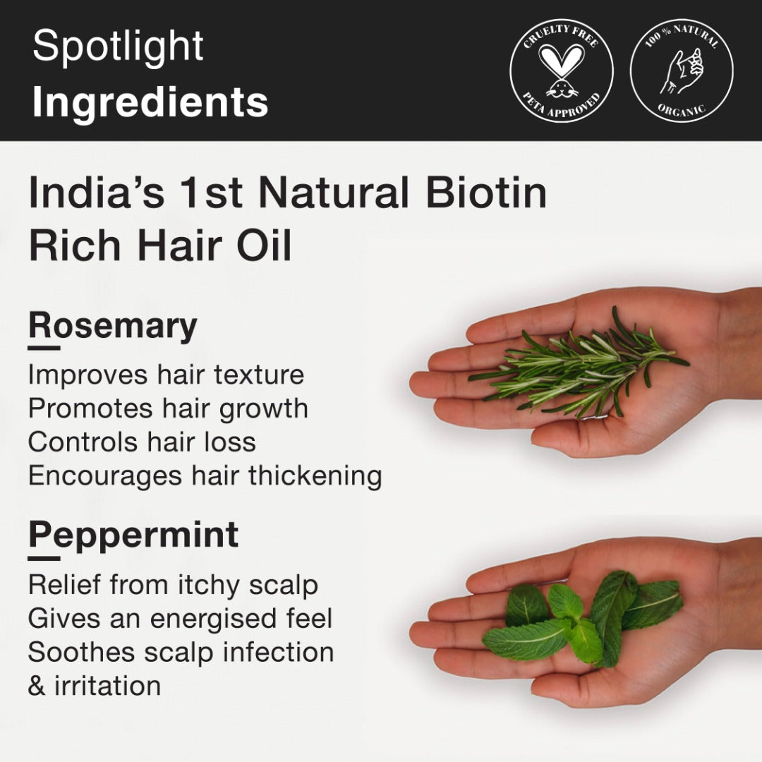 Buy Rosemary Essential & Mint Hair Oil Kit at Best Price – Soulflower.in