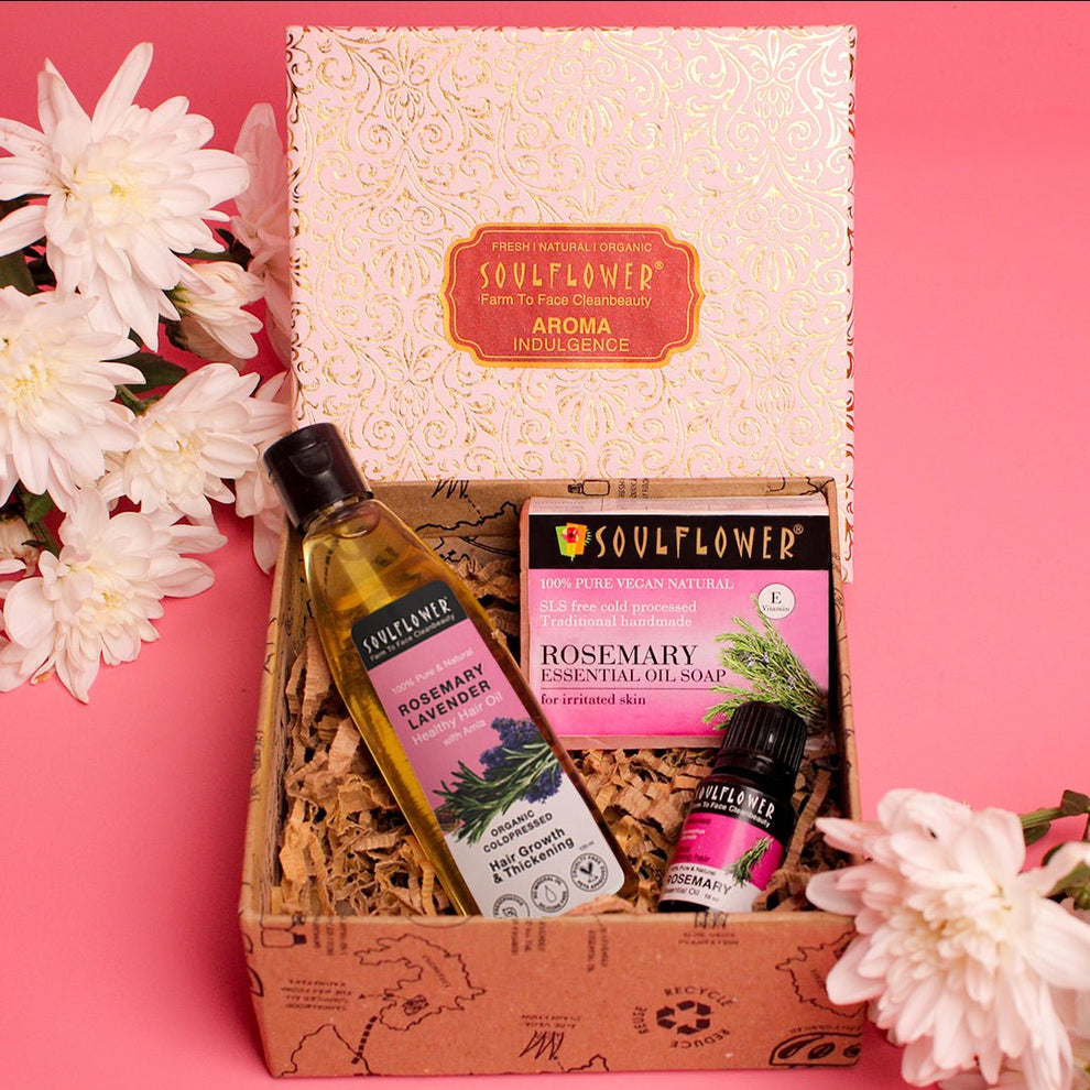 Rosemary Hair Growth Gift Set – Soulflower.in