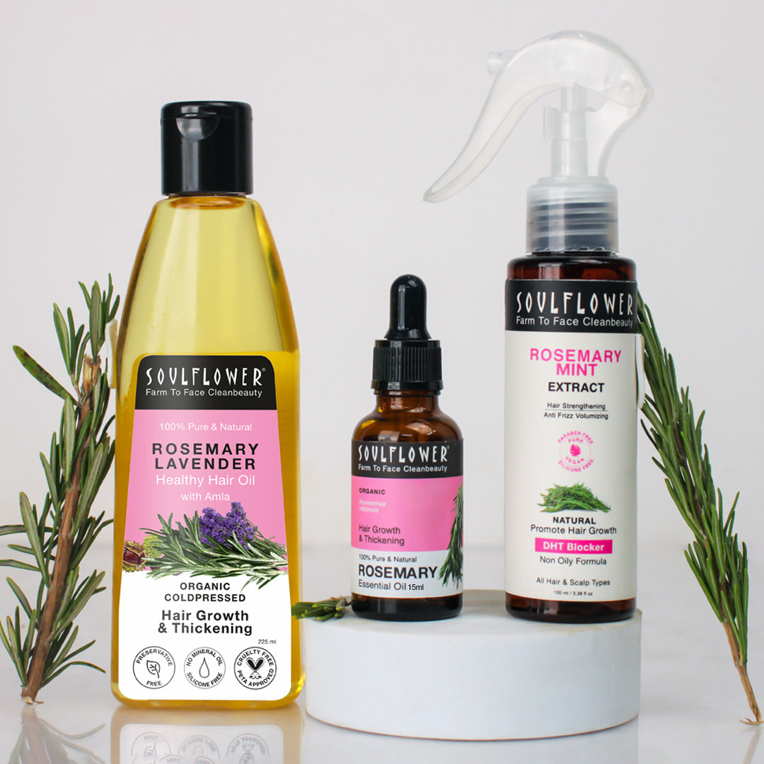 Shop for the Best Rosemary Hair Oil & Mint Spray Combo – Soulflower.in